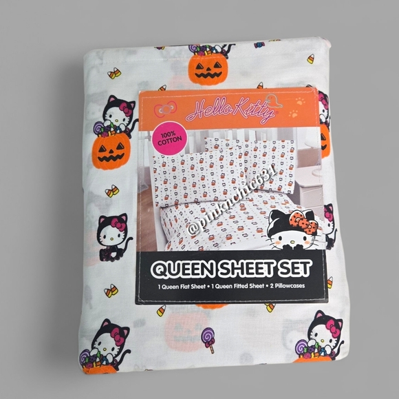 Hello Kitty | Bedding | Hello Kitty Cat Costume Halloween Queen Sheet ...